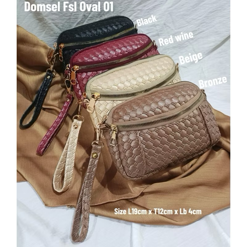 Jual Domsel Portuna dompet wanita plus tali panjang multifungsi dipakai ...