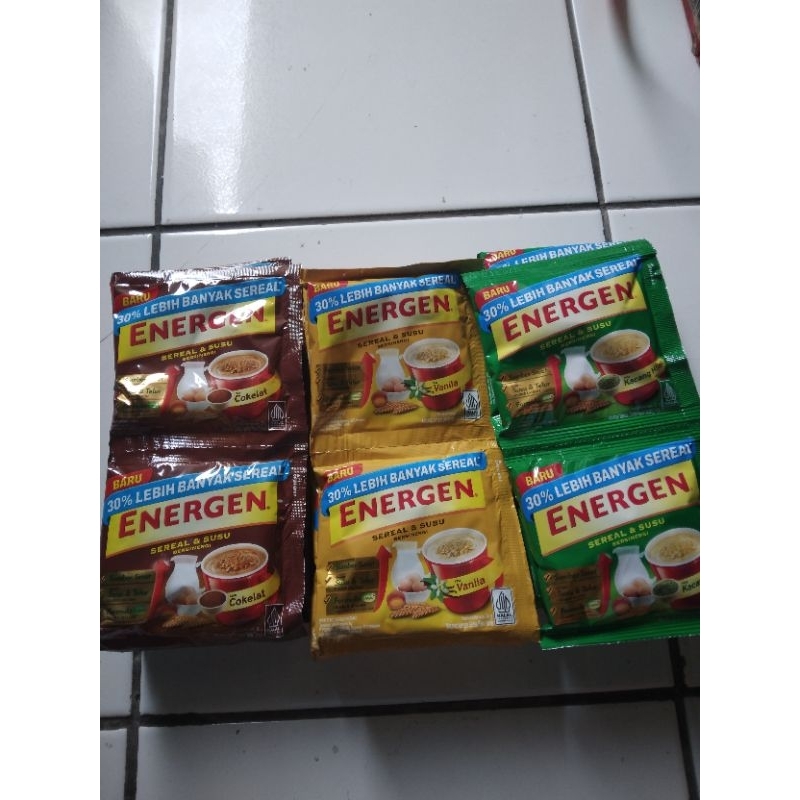 Jual Energen Sereal All Varian Kemasan 1 Pack isi 10 Sachet | Shopee ...