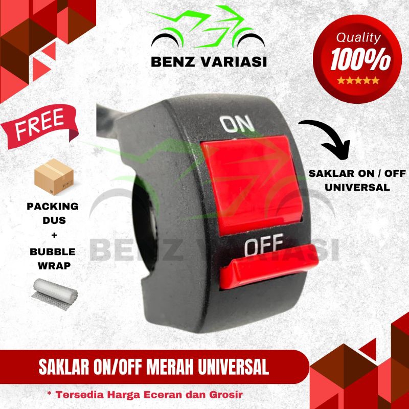 Jual SAKLAR ON OFF UNIVERSAL SEMUA MOTOR SWITCH ON OFF SAKLAR ON OFF ...