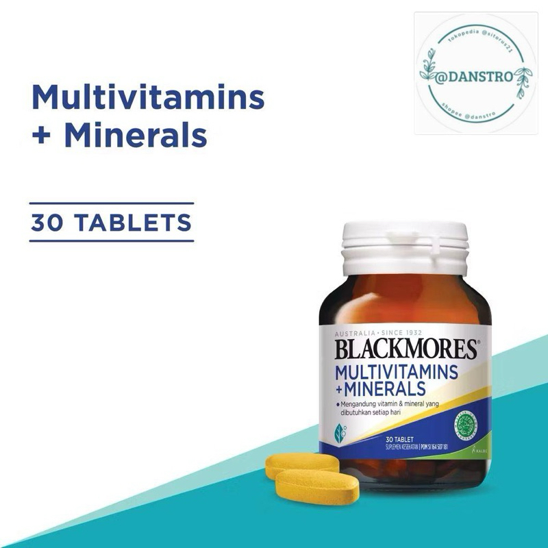 Jual BLACKMORES Multivitamin + Minerals 30 Kapsul Multivitamin Dewasa | Shopee Indonesia