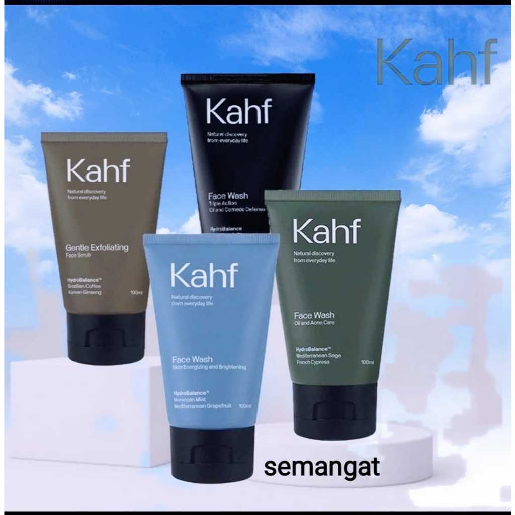 Jual KAHF Face Wash Gentle Exfoliating Series Pria Men 100ml | Shopee ...
