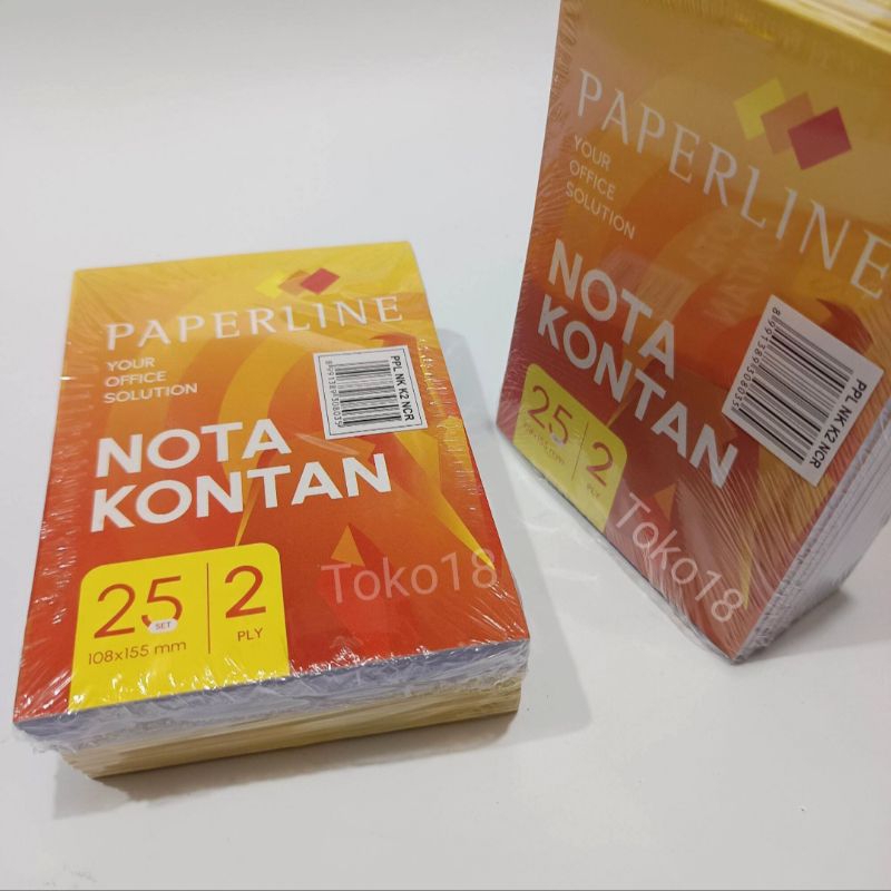 Jual 1 Pak Nota 2 Ply Kecil Paperline & Forte(Isi 10 Buku) | Shopee ...