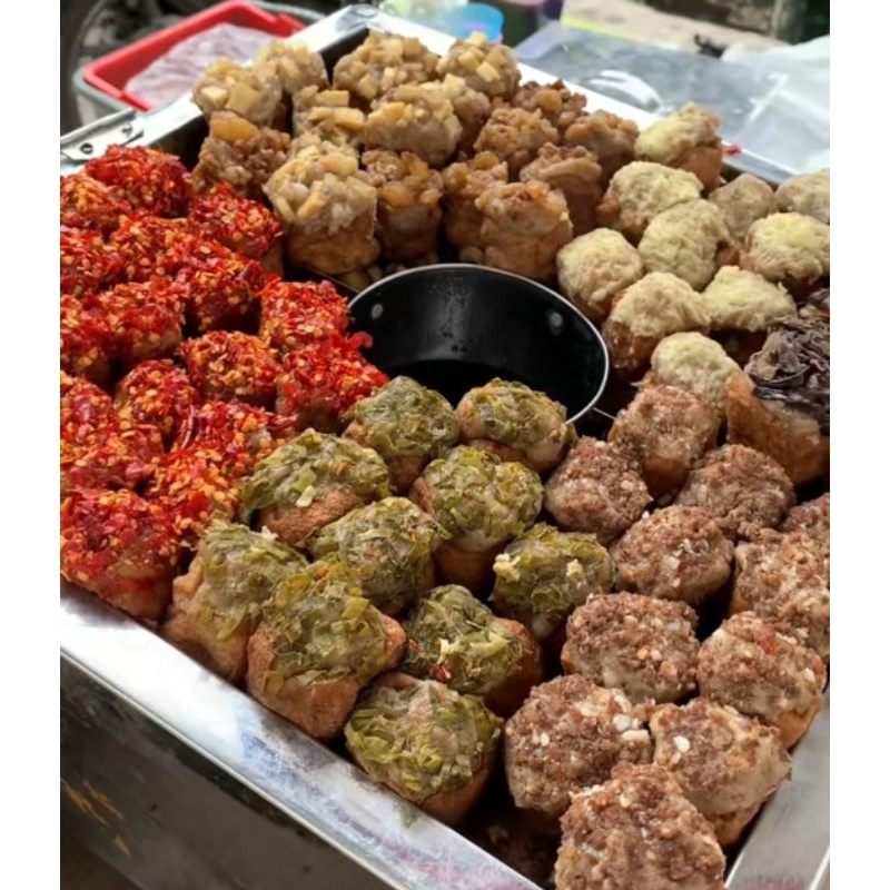 Jual Taubak Tahu Bakso Topping Isi 8 pcs Free Saos Hot Lava | Shopee ...