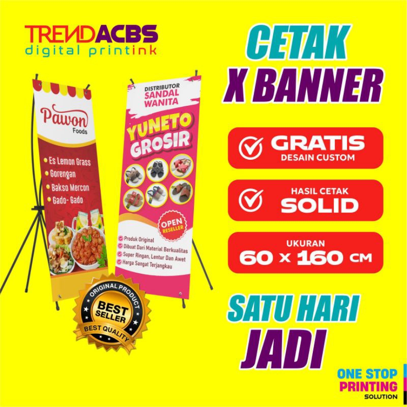 Jual PAKET X BANNER / BANNER BERDIRI / BANNER PROMOSI / SPANDUK ...