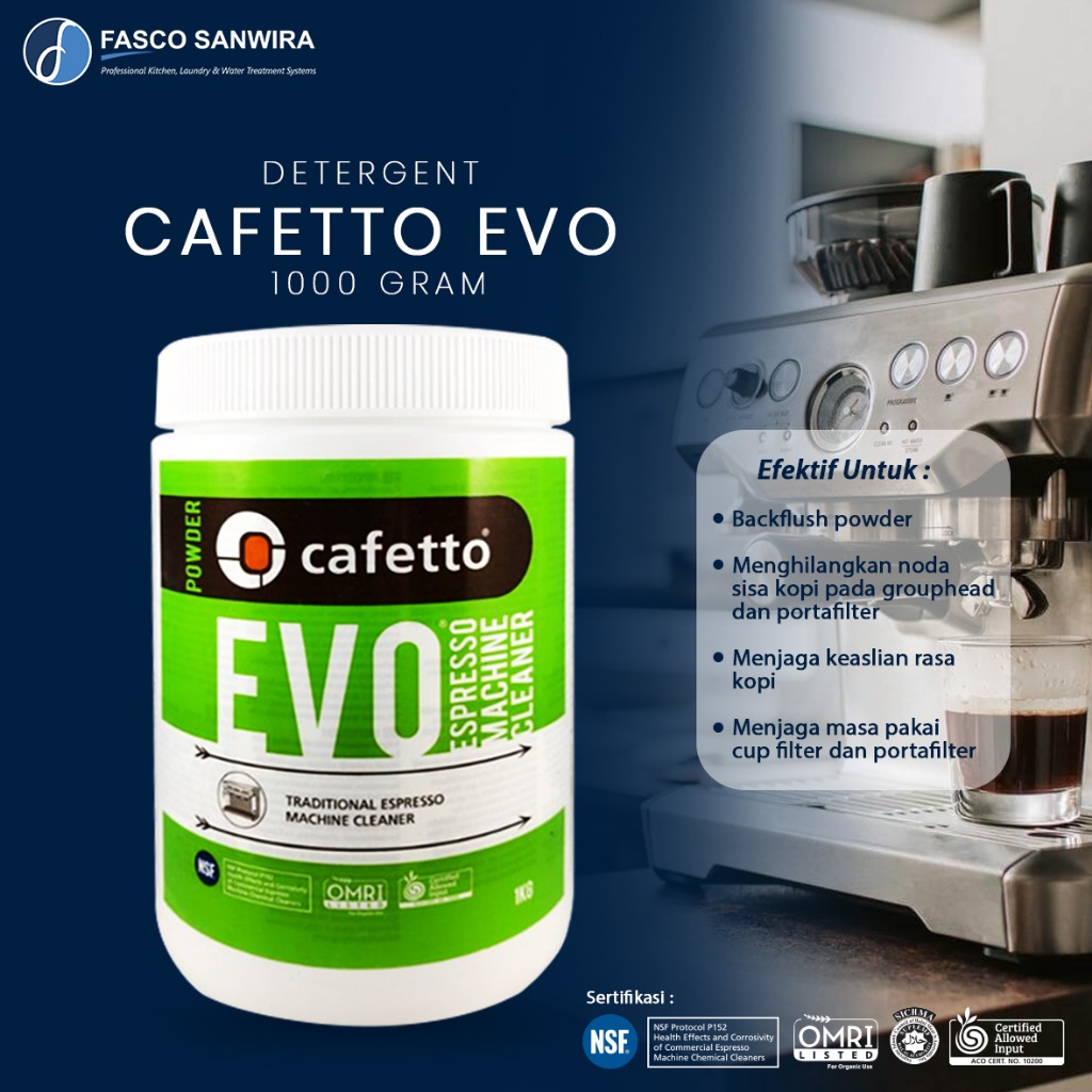 Jual Cafetto EVO Espresso Machine Cleaner 1000grm, Coffee Clean, Urnex ...