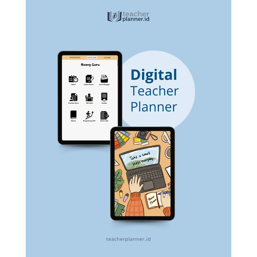 Jual Digital Teacher Planner 2025 | Planner Guru Digital | PDF Interaktif untuk Tablet Ipad ...