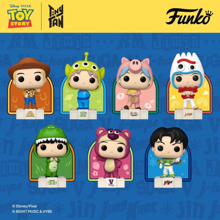 Jual BTS TinyTAN x Toy Story Funko Pop! Action Figure Pouch Set | Shopee Indonesia
