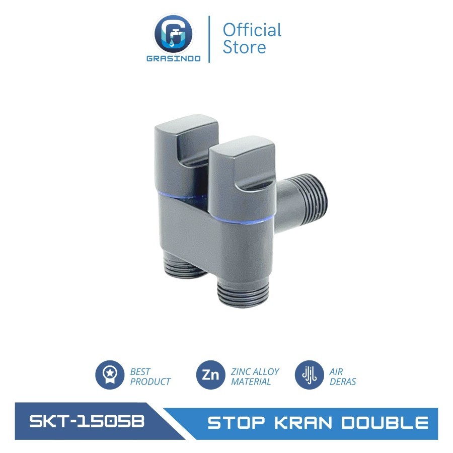 Jual Stop Kran Double Handle Minimalist / Stop Kran Doouble lubang ...