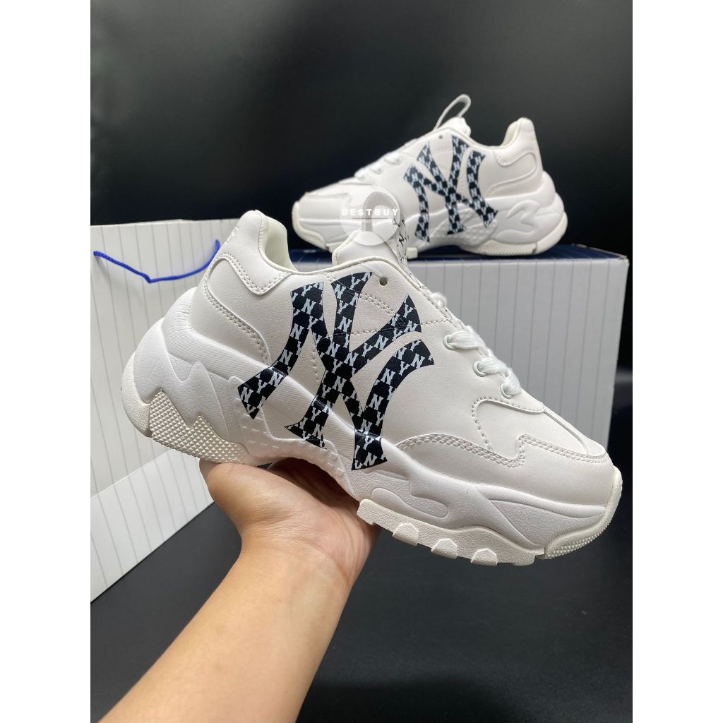Jual Sepatu MLB BigBall Chunky Monogram LT NY Yankess Free PaperBag dan ...