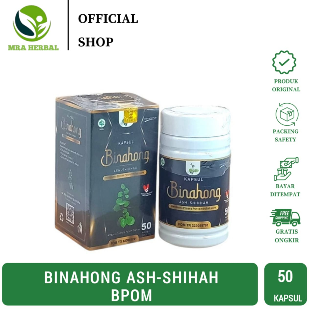 Jual Kapsul Binahong Ash-Shihah | Membantu Proses Penyembuhan Luka Ekstrak Binahong | Shopee ...