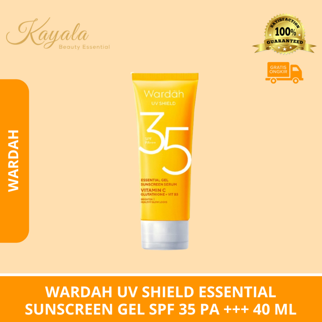Jual WARDAH UV SHIELD ESSENTIAL SUNSCREEN GEL SPF 35 PA +++ 40 ML ...