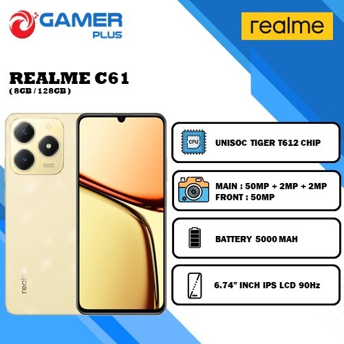 Jual REALME C61 - 8GB/128GB GARANSI RESMI INDONESIA | Shopee Indonesia