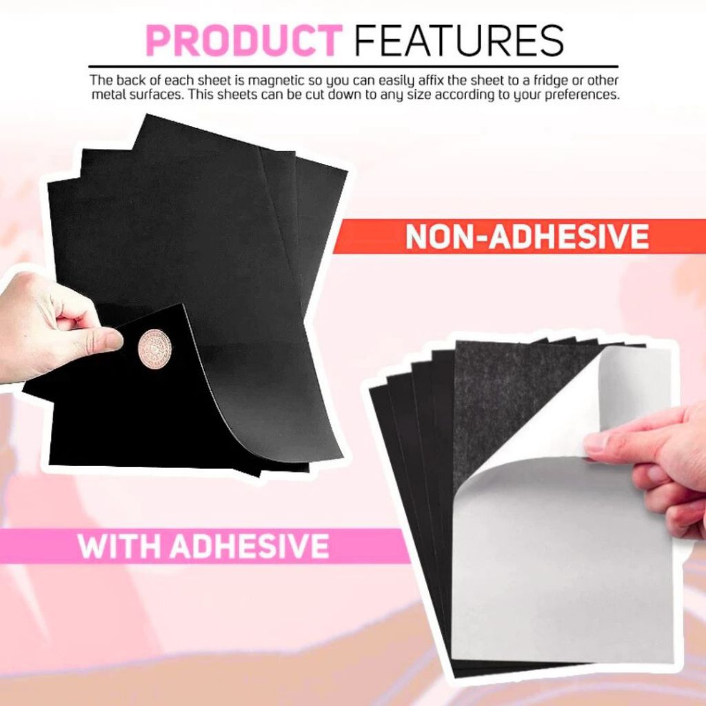 Jual Magnetic Sheet Magnet Sheet Ukuran A4 A5 A6 0.5mm 1mm Polos Magnet Lembaran Sticker Magnet ...