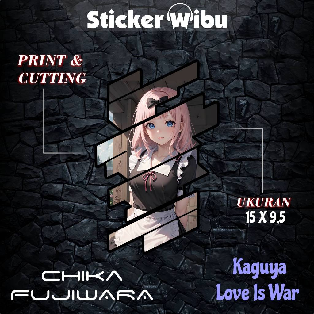 Jual STIKER ANIME UNIVERSAL CHIKA FUJIWARA UNTUK POWER BANK LAPTOP PC ...