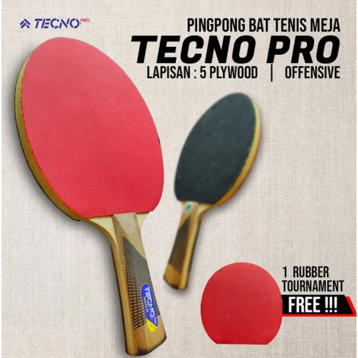 Jual Pingpong Bat Tenis Meja Pingpong Tecno Pro Match M16 Bat Cocok Untuk Pemula Setara Dengan ...