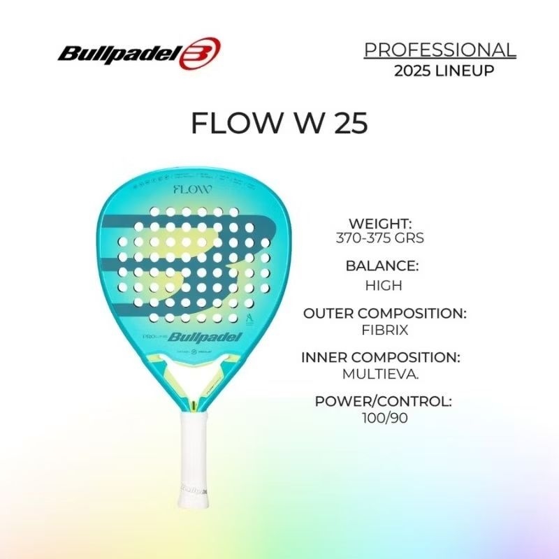 Jual BULLPADEL FLOW W 25 PADEL RACKET/ RAKET PADEL/ RAKET BULLPADEL ...