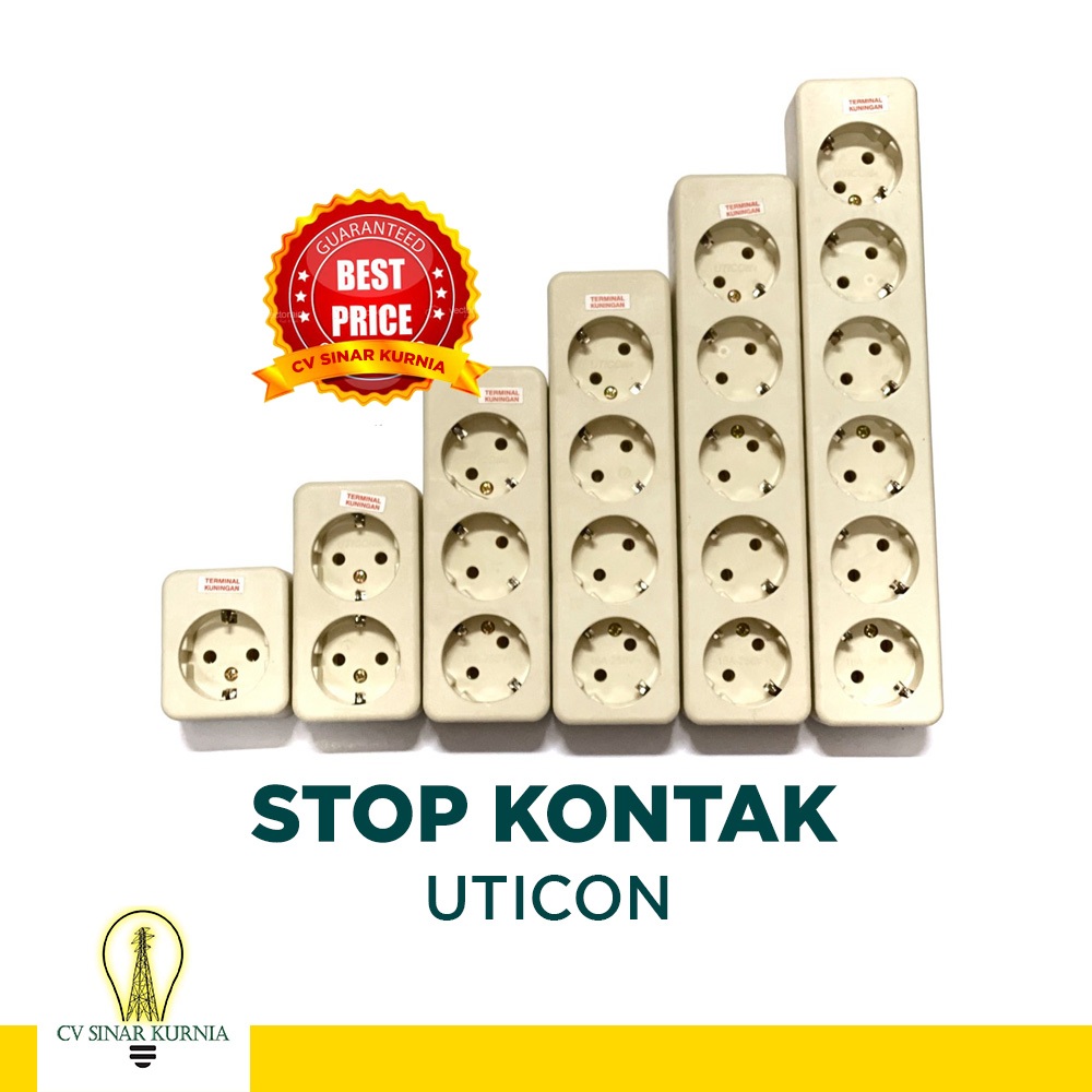Jual Stop Kontak UTICON Stop Arde 1/2/3/4/5/6 Lubang | ST118/ST128/ST138/ST148/ST148S/ST158 ...