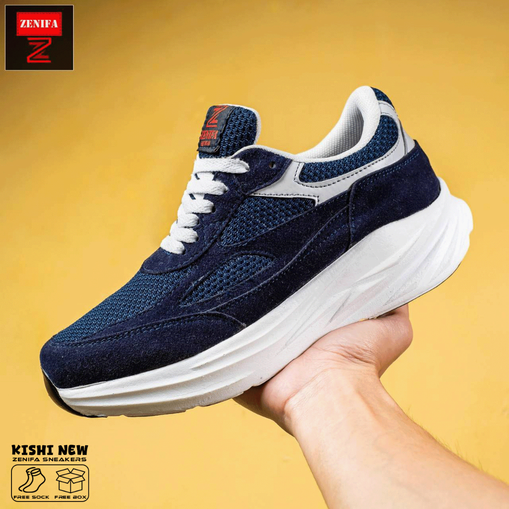Jual Zenifa - Sepatu Sneakers Pria Fashion Stylisth High Premium ...