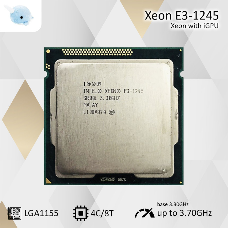 Jual Intel Xeon E3-1245 Processor 3.70GHz LGA 1155 CPU Second 4C8T | Shopee Indonesia