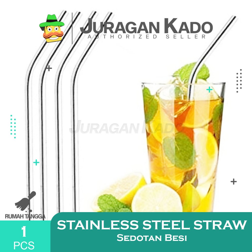 Jual SEDOTAN STAINLESS BENGKOK STRAW SEDOTAN BESI LENGKUNG STAINLESS ...