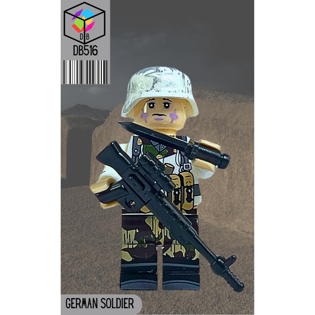 Jual Mainan Blok Balok Bongkar Pasang Susun Rakit Figure German Soldier ...