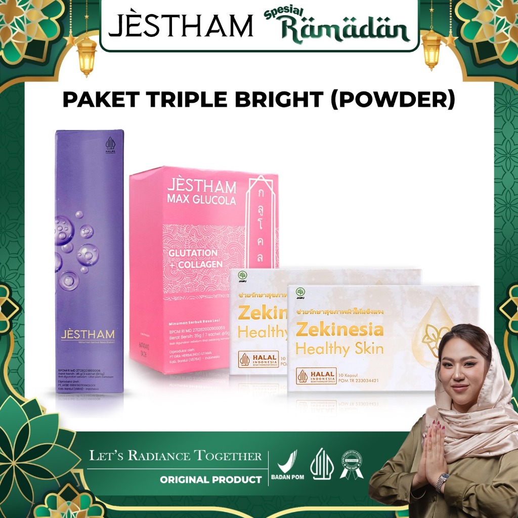 Jual Jestham Paket Triple Bright (Powder) | Shopee Indonesia