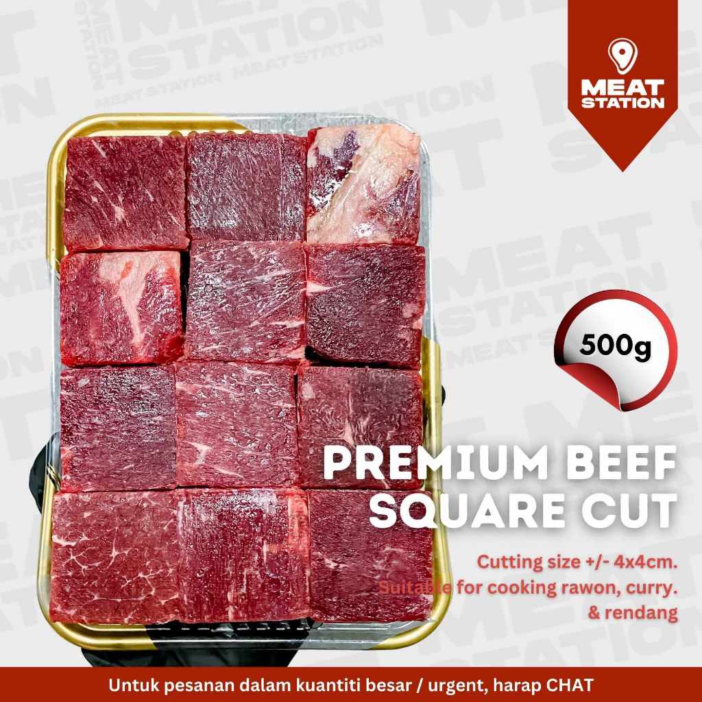 Jual Premium Beef Square Cut 500g / Daging Gulai / Kari / Rendang / Sop ...