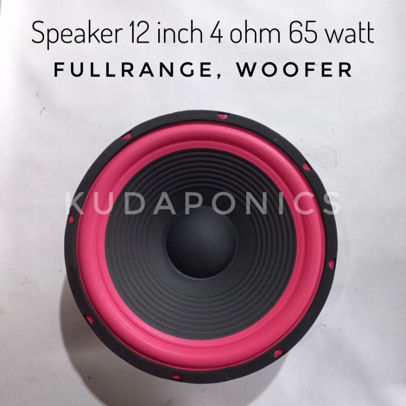 Jual Speaker 12 inch 4 ohm 65 watt Fullrange Woofer | Shopee Indonesia
