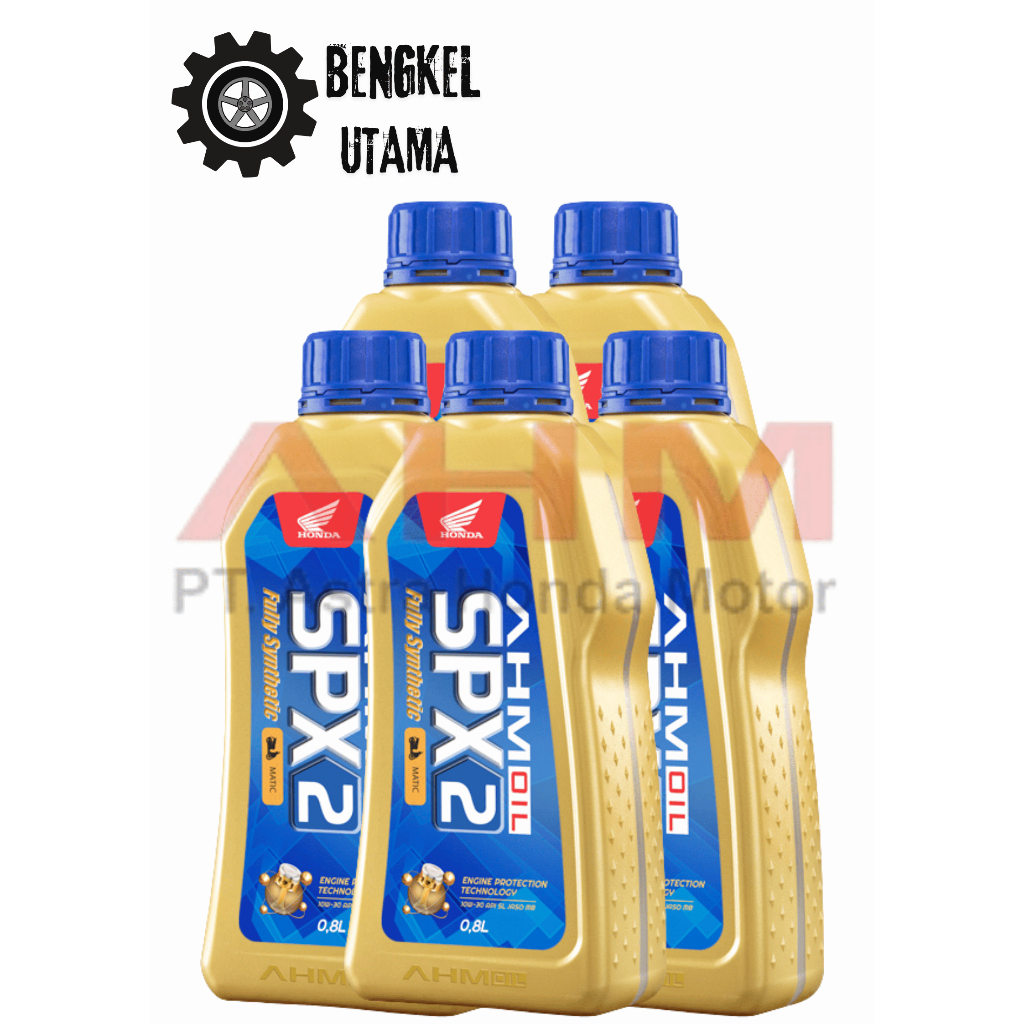 Jual 5 BOTOL Oli Motor Matic AHM Oil SPX 2 0.8L | Shopee Indonesia