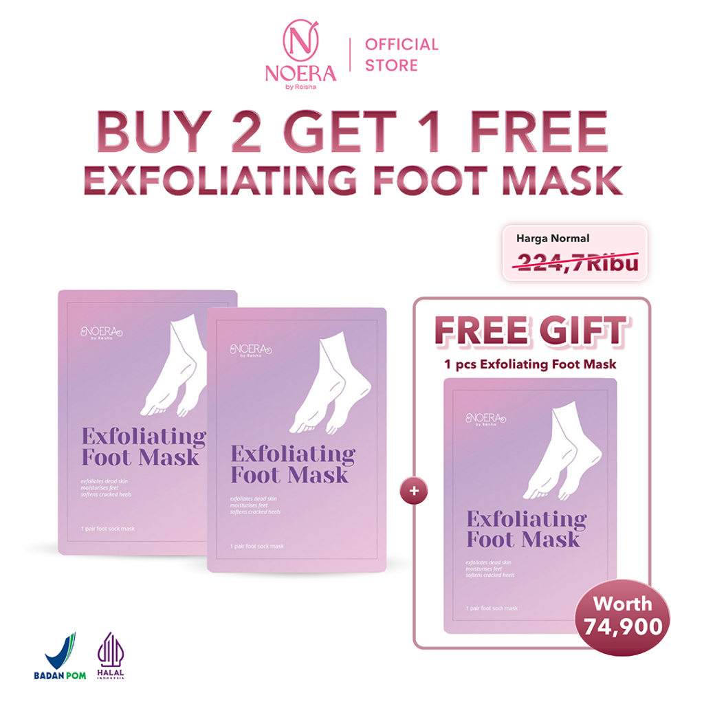 Jual Buy 2 Get 1 Noera Exfoliating Foot Mask (Dapat 3 Pcs) | Shopee ...