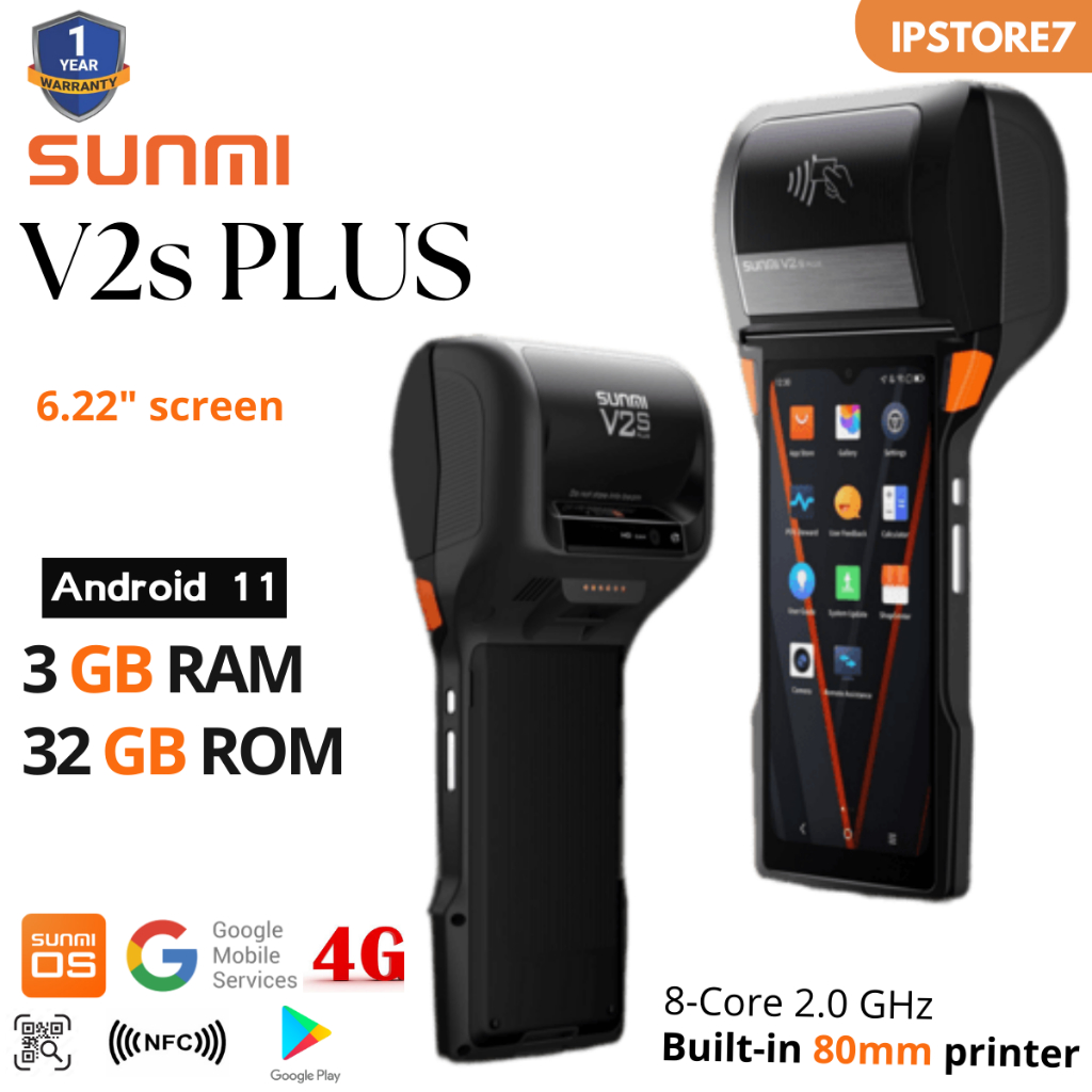 Jual Mesin Kasir Sunmi V2s PLUS RAM 3+32GB NFC & SCANNER VERSION | Shopee Indonesia