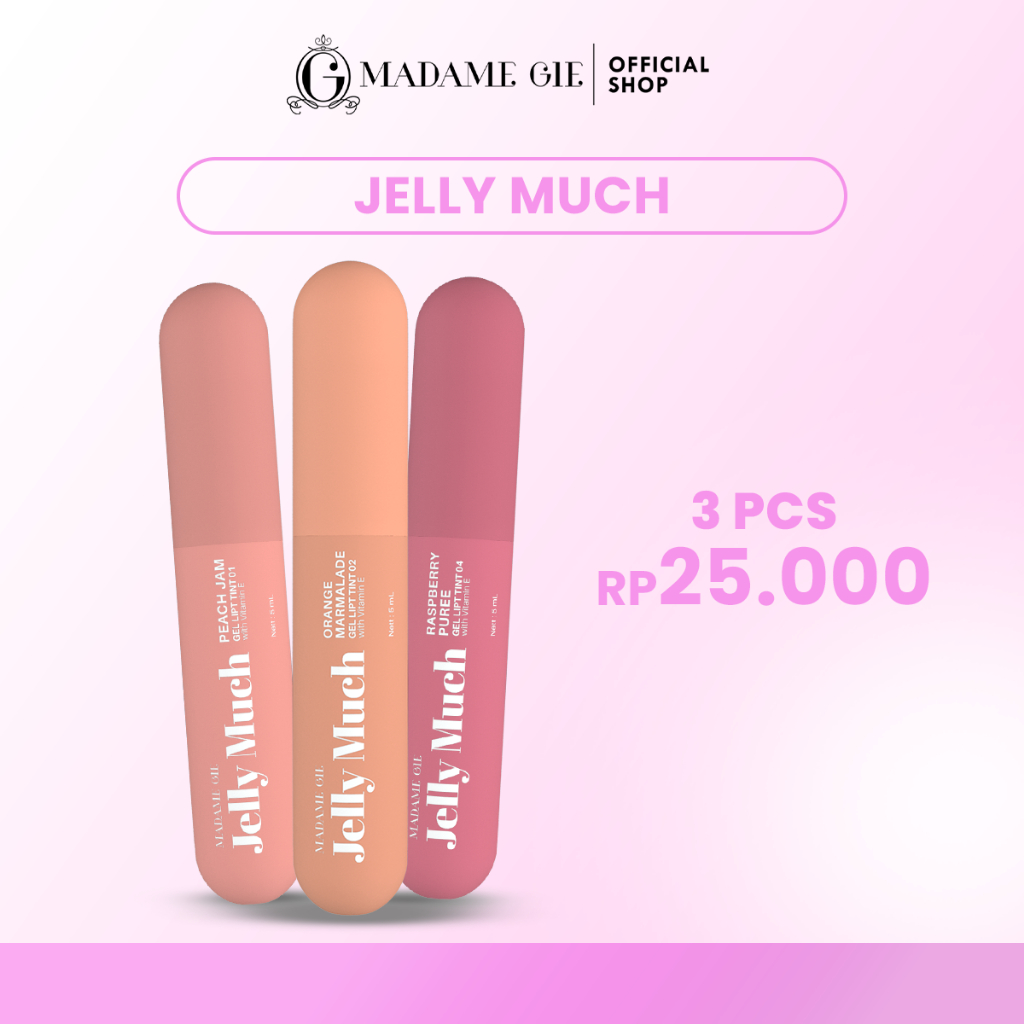 Jual [BUNDLE 3PCS] Madame Gie Madame Jelly Much - Lip Tint Jelly ...