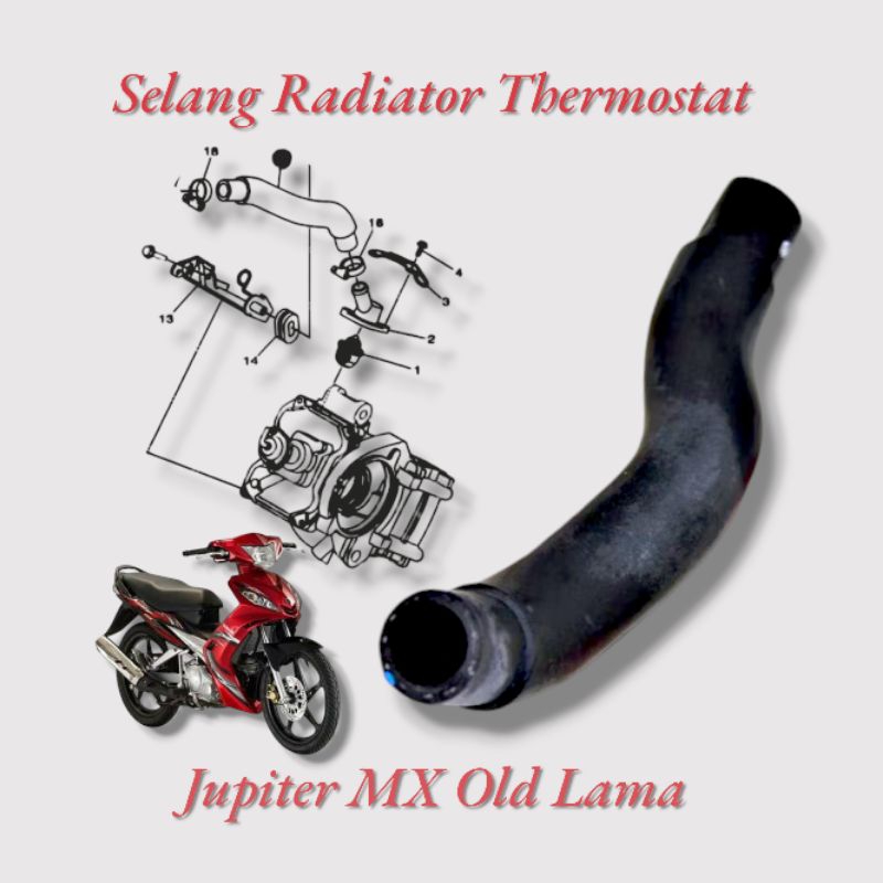 Jual selang radiator yamaha jupiter mx old jupiter mx new 135 bagian ...