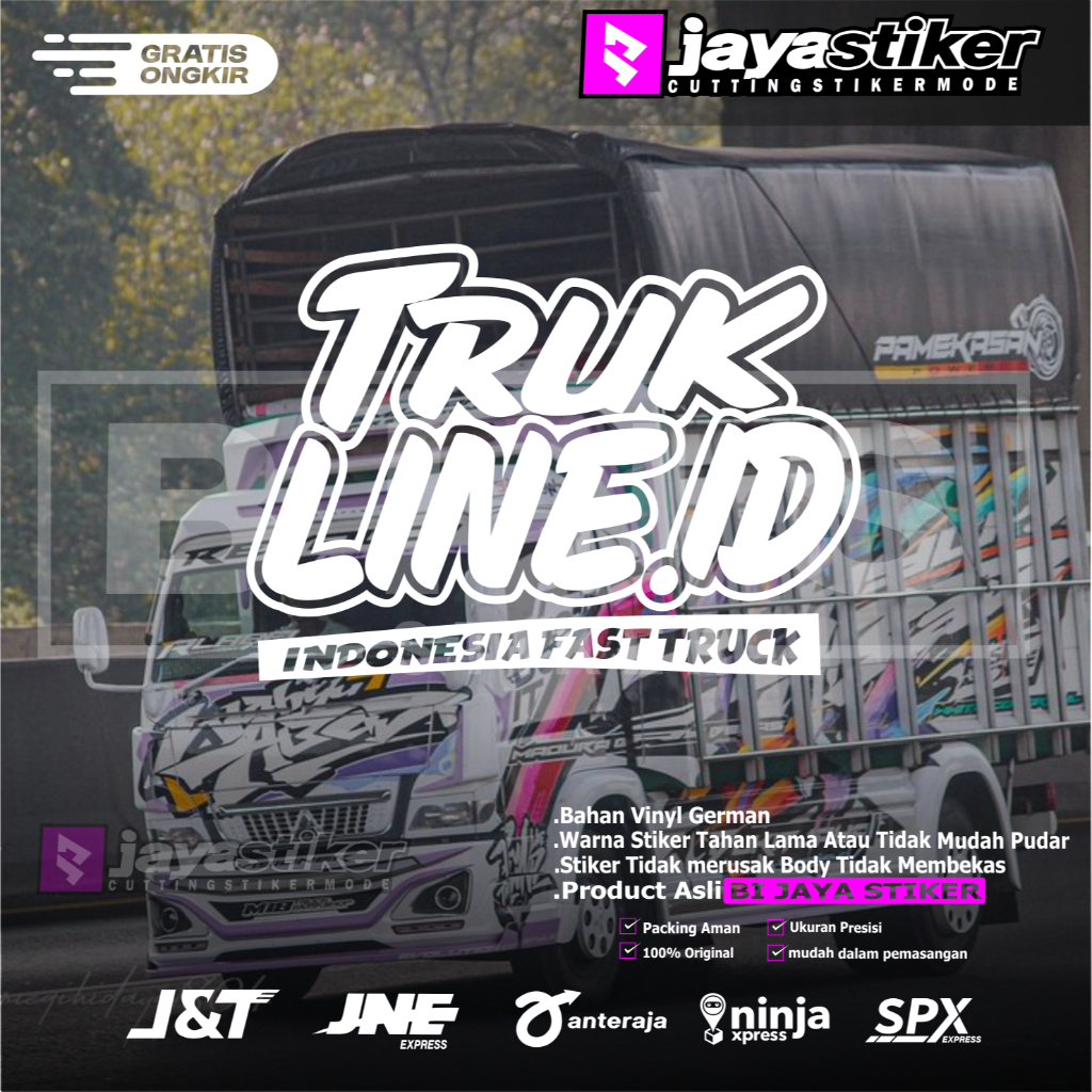 Jual (COD) Cutting Stiker Kaca Truk Mobil Canter Pick up L300 Body ...