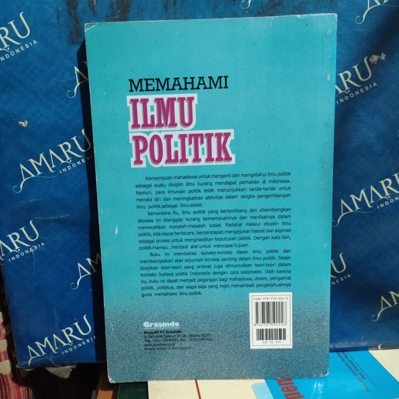 Jual ORIGINAL MEMAHAMI ILMU POLITIK RAMLAN SURBAKTI | Shopee Indonesia
