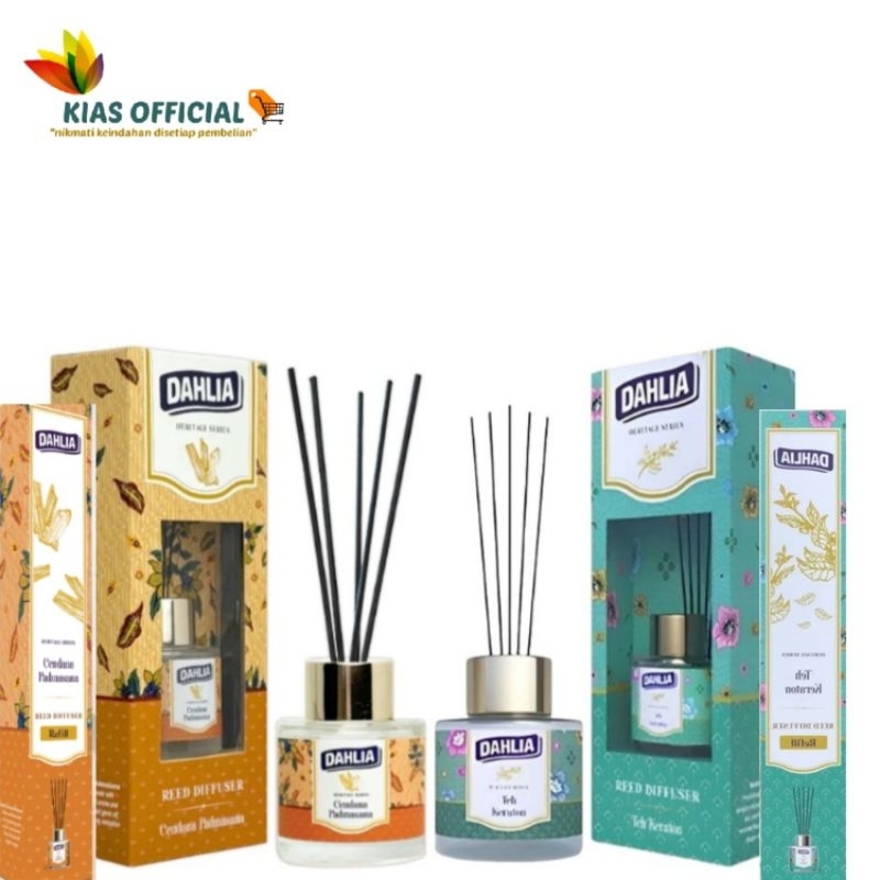 Jual Dahlia Reed Diffuser Heritage Series 30ml refill set | Shopee ...