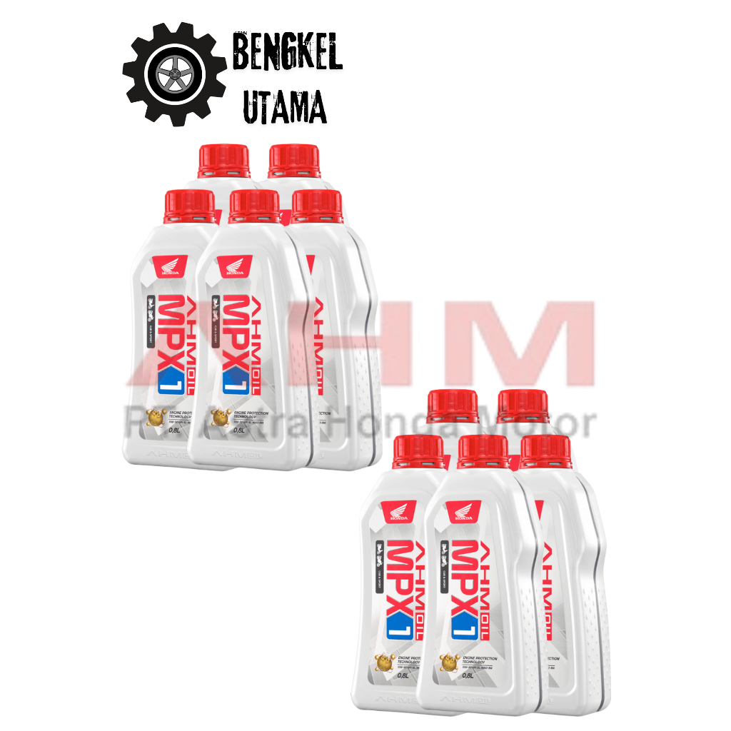 Jual 10 BOTOL Oli MPX1 800ml AHM Oil MPX 1 0.8L | Shopee Indonesia