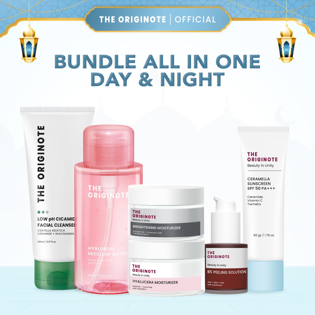 Jual The Originote Bundle All In One Day & Night 6pcs - Paket Skincare ...