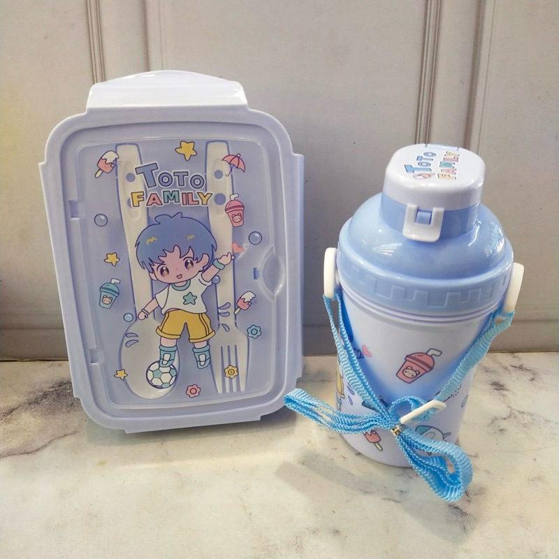 Jual PAKET SET TEMPAT MAKAN SEKAT 2 DAN BOTOL MINUM ROYAL STAR KODE 50471 FREE SENDOK GARPU//SET ...