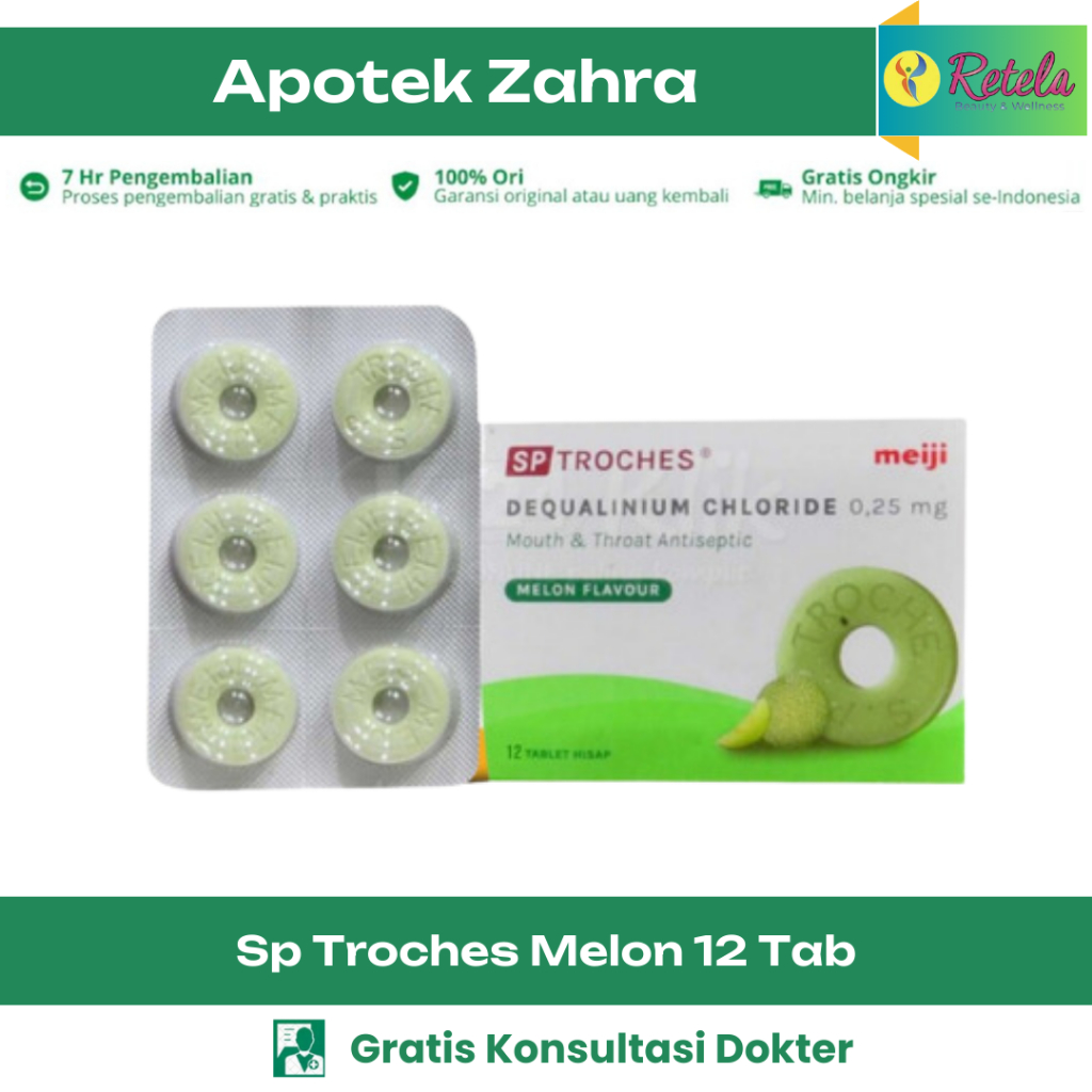 Jual SP TROCHES MELON 1 BOX 12 TABLET | Shopee Indonesia
