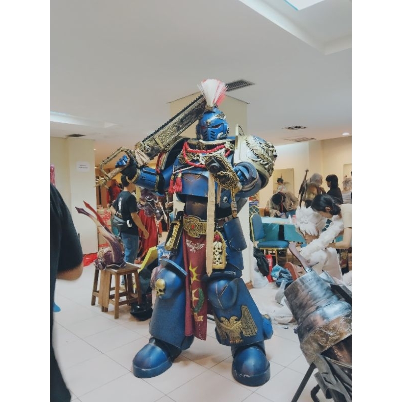 Jual Warhammer 40K Ultramarines Tactical Relic Primus Armor Cosplay ...