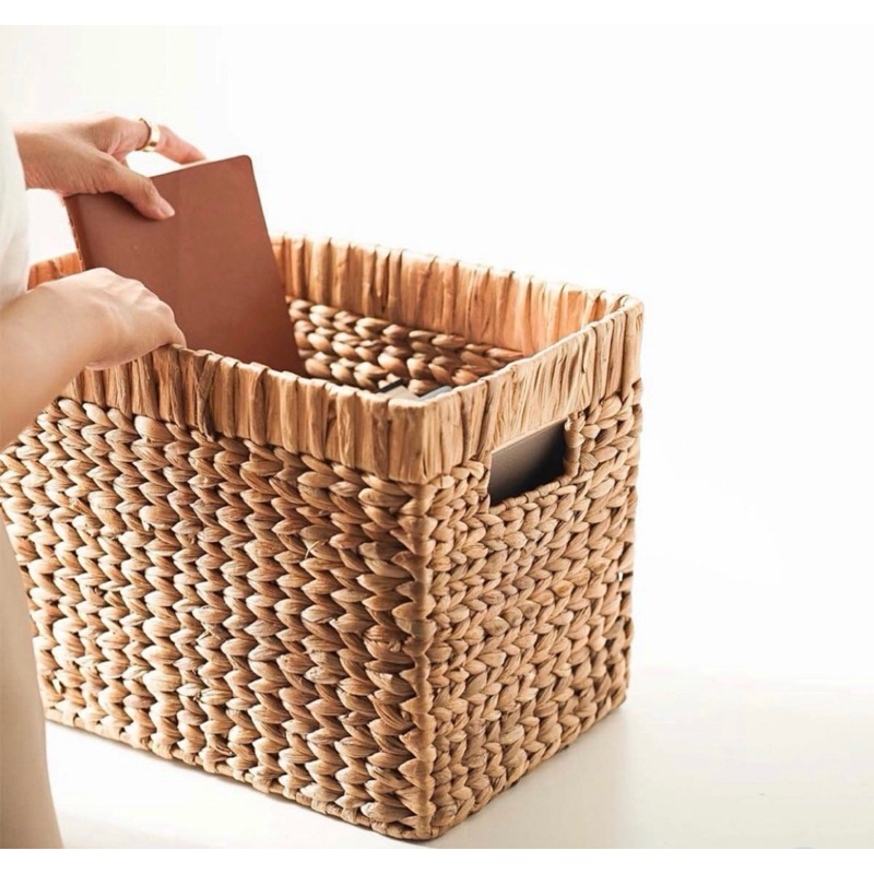 Jual Storage Box Anyaman Enceng Gondok/ Keranjang Anyaman Parcel ...