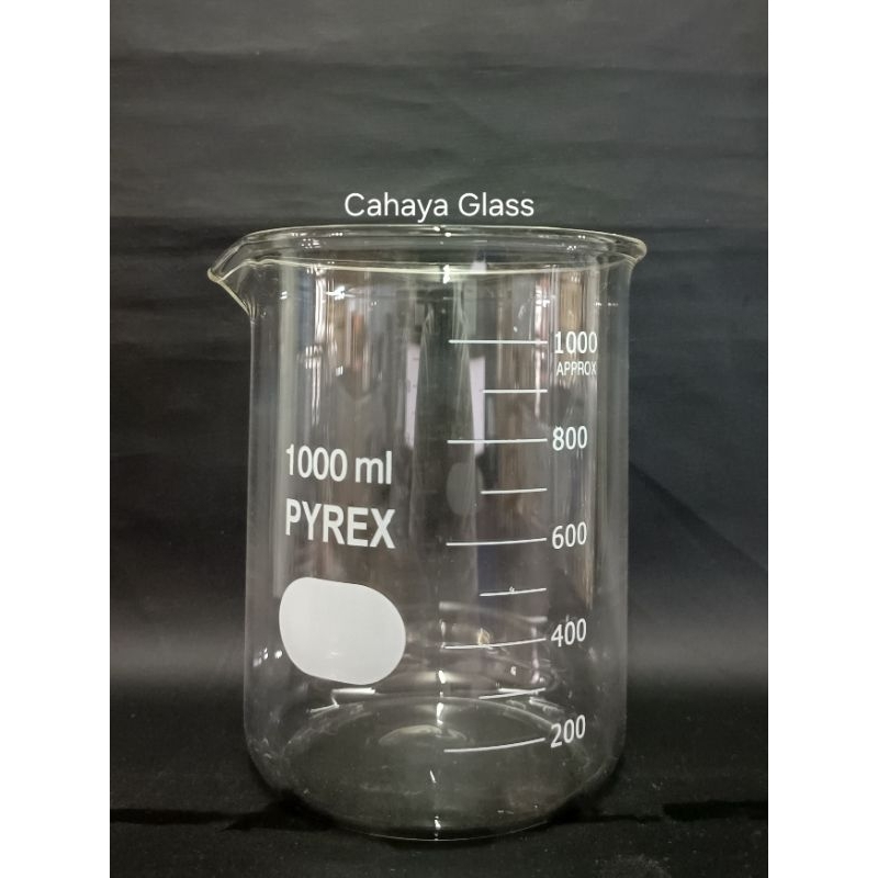 Jual Beaker Glass/Gelas Kimia 1000 ml PYREX | Shopee Indonesia