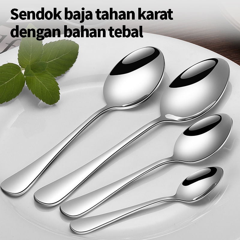 Jual Tebal Sendok Makan Garpu Makan Tebal Isi 6pcs/12PCS Peralatan ...