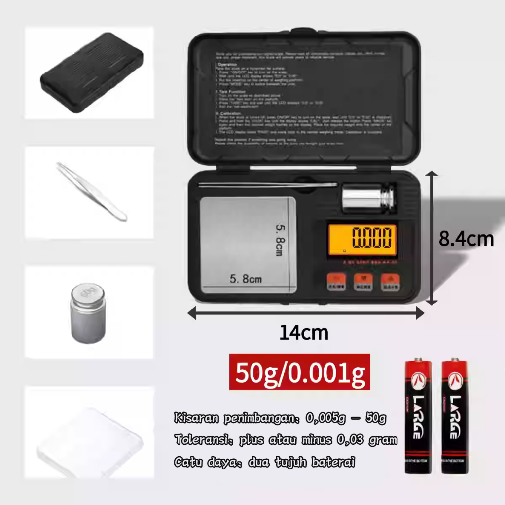 Jual Timbangan Perhiasan Profesional/Timbangan Digital Presisi ...