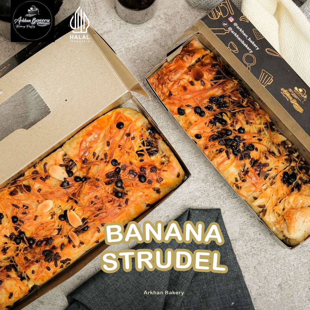 Jual Banana Strudel Coklat Keju Arkhan Bakery | Shopee Indonesia