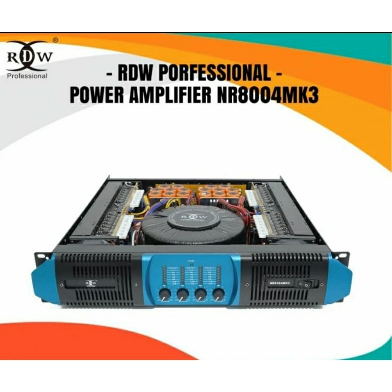 Jual Power amplifier RDW NR8004MK3 Original class H 4x800watt(Bonus ...