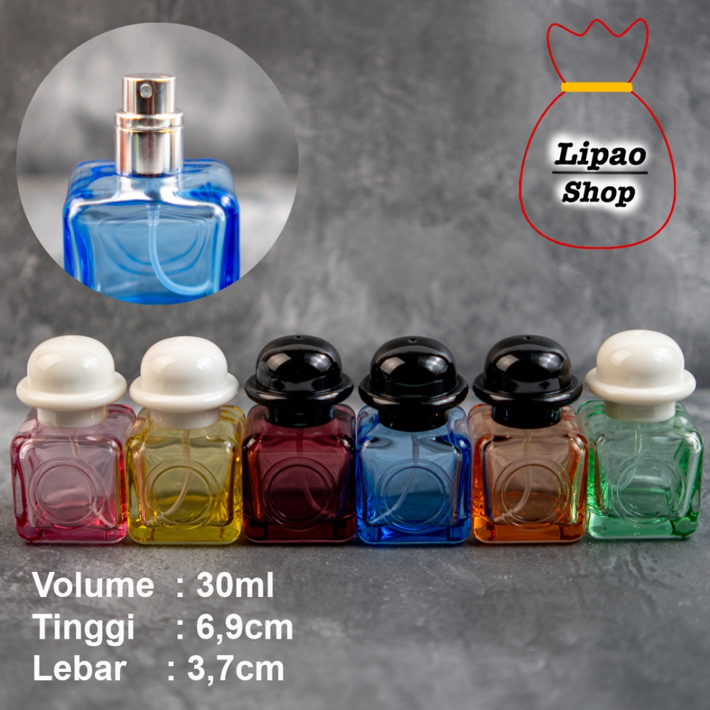 Jual Botol Parfum 30ml Twilly Kaca Berwarna - Bottle Spray - Isi Ulang ...