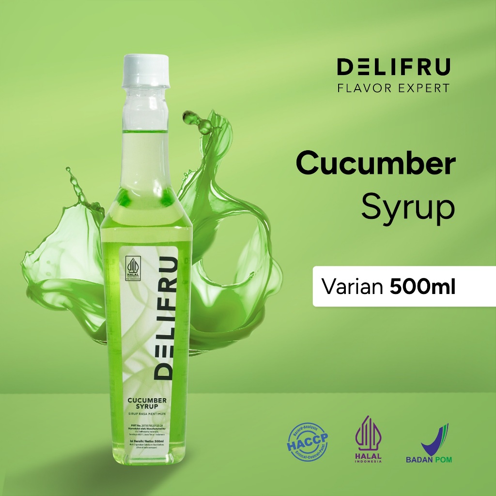 Jual Syrup Cucumber Delifru 500 ml - Sirup Timun Premium | Shopee Indonesia