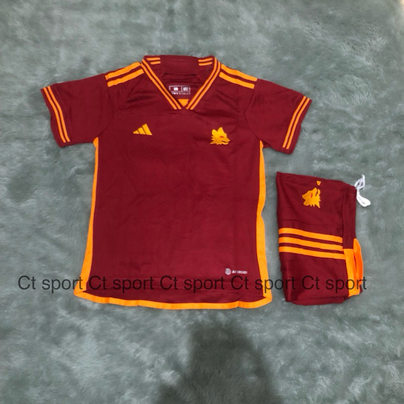 Jual jersey kids ( anak - anak ) as roma home 2023/2024 import go ...